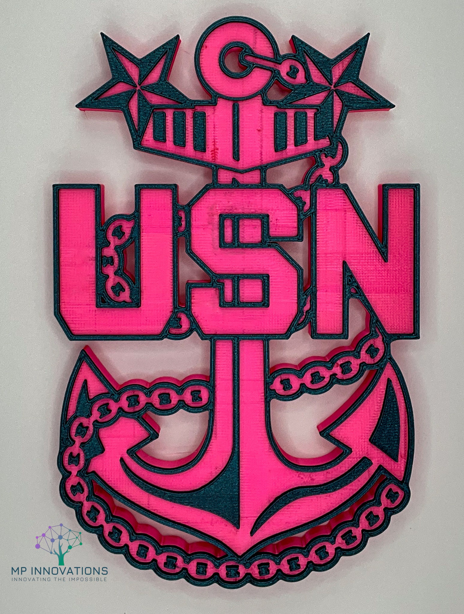 3D Printed US Navy Master Chief Anchor: Custom Colors & Sizes - Etsy