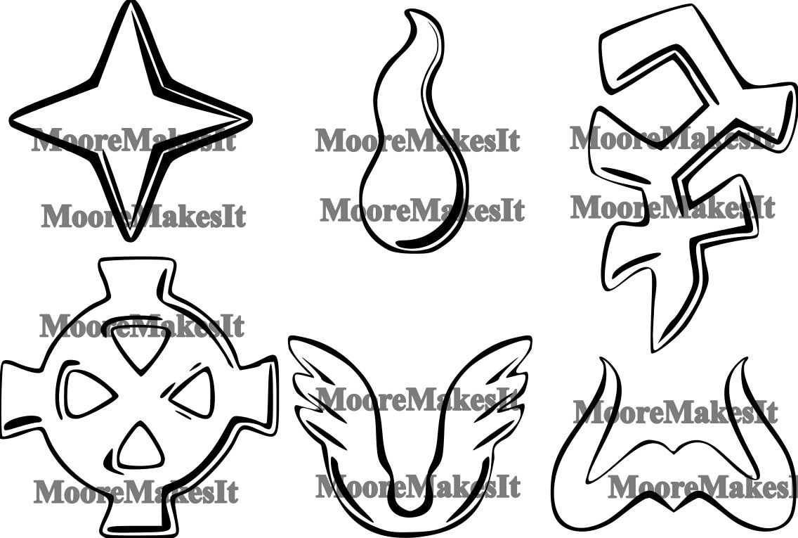 OSRS God Symbols - Inspired Fan Art - Digital SVG and PNG - for Use ...
