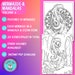 Mermaid Mandala Coloring Pagesvol 3 Instant Digital Downloadkids DIY ...