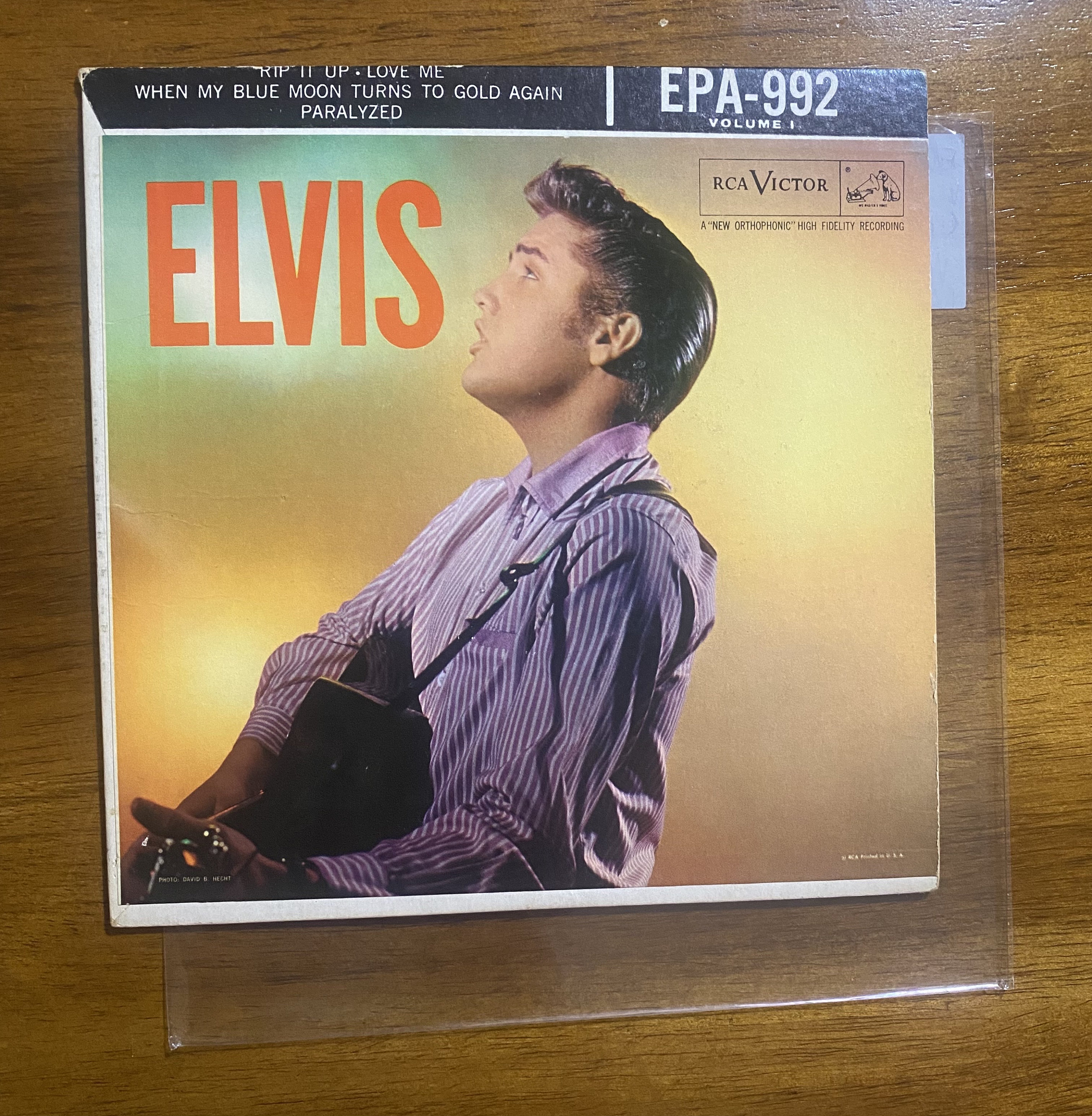RARE Elvis Vinyl Record, Original Pressing 45 Rip It up & Love Me ...