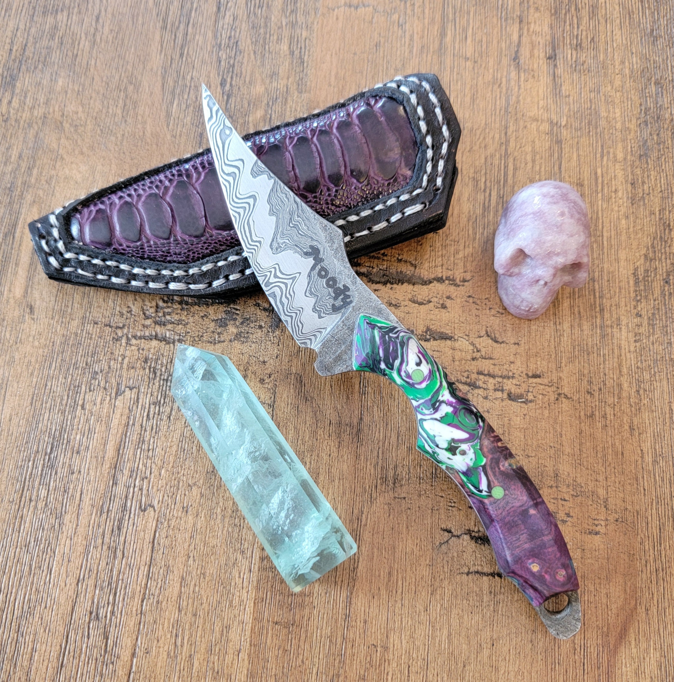 Pocket Fixed Blade, Hand Forged Knife, Handmade Custom Knife, Edc - Etsy