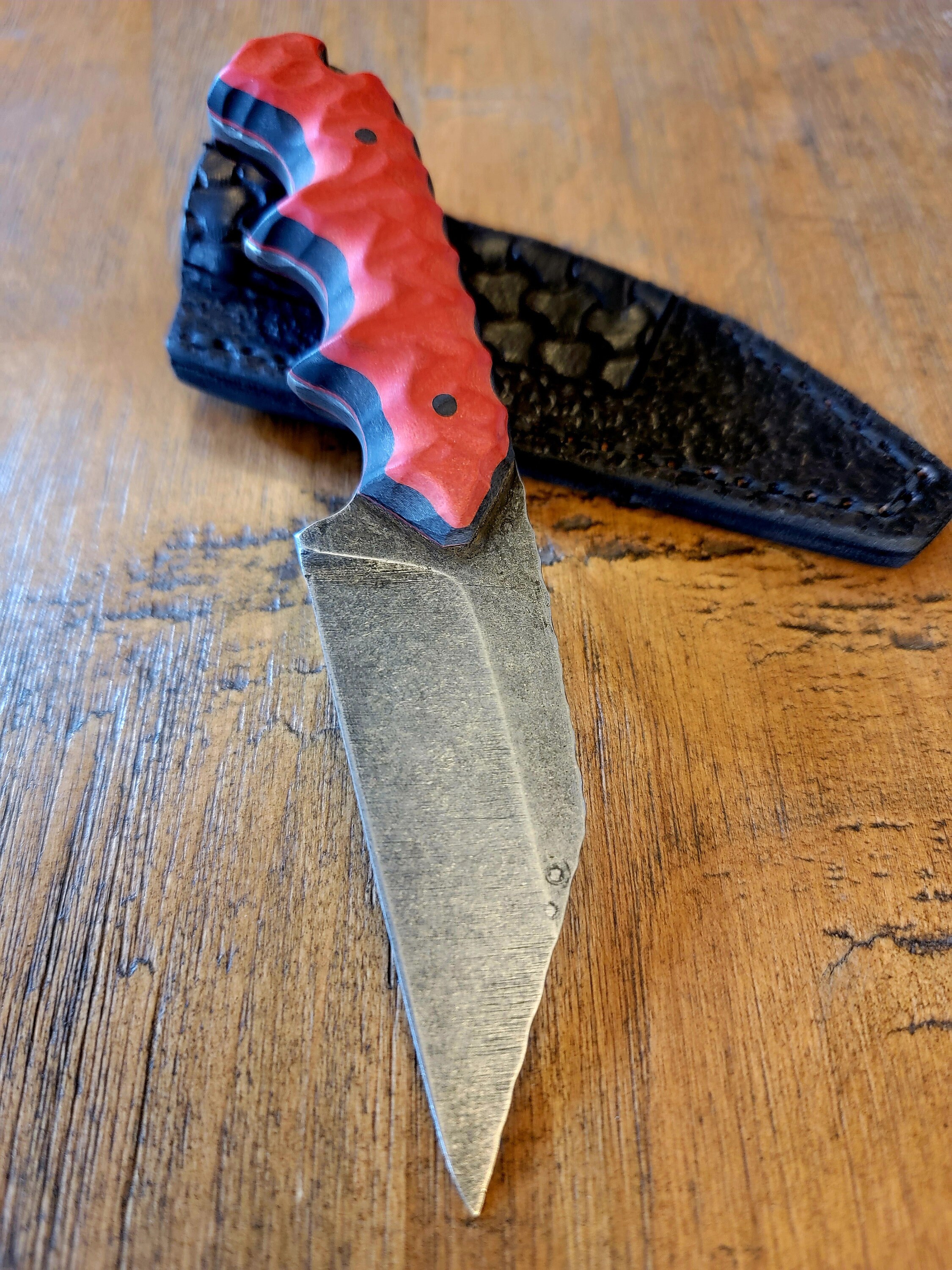 Pocket Fixed Blade, Hand Forged Knife, Handmade Custom Knife, Edc - Etsy