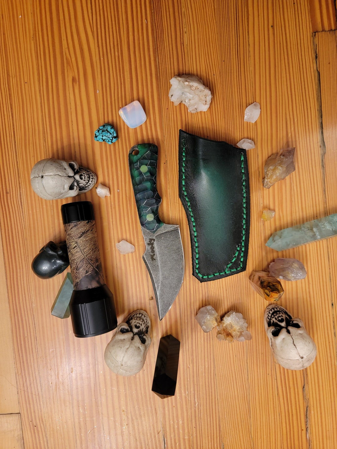 Pocket Fixed Blade, Hand Forged Knife, Handmade Custom Knife, Edc - Etsy