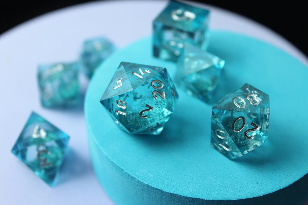 Resinous Dice Set Dnd Dungeons and Dragons MTG Tabletop Game - Etsy