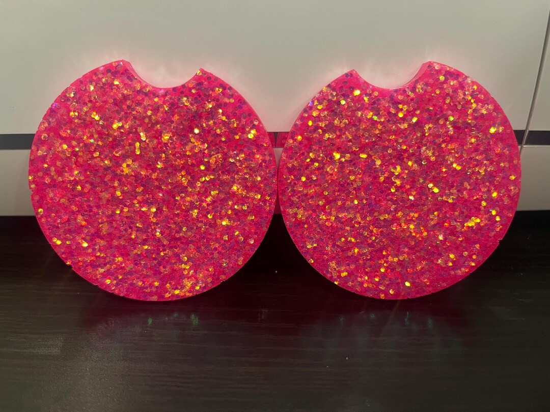 Barbie Pink Resin Car Coasters Set Of2 - Etsy