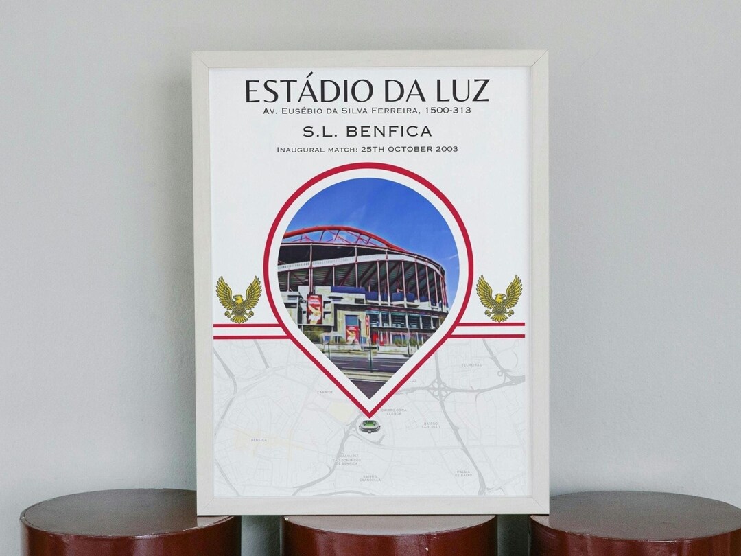 Benfica Estádio Da Luz Poster Print - Giclee Art Football Wall Decor ...