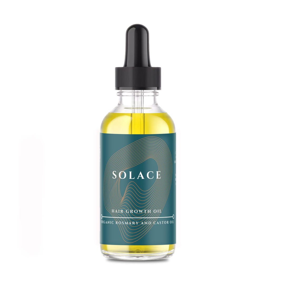 Solace Hair Growth Oil | Castor, Rosemary & Peppermint | Nourishing ...