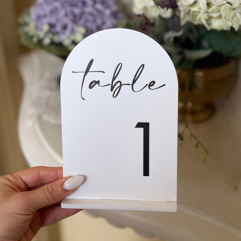Arch Table Numbers - Etsy