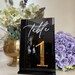 Classic Black Acrylic Table Numbers With Stand for Wedding - Etsy