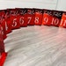 RED Acrylic Table Numbers With Stand Wedding Table Decor Red Acrylic ...