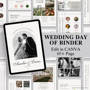 Editable Wedding Day Binder Template: Minimalist Planner (PDF) - Etsy
