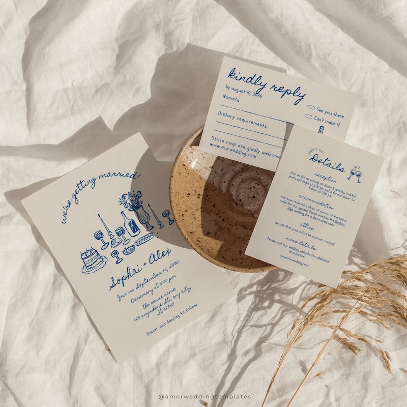 Unique Wedding Invitation - Etsy