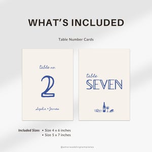 Handwritten Wedding Table Number Cards: Whimsical Decor (digital ...
