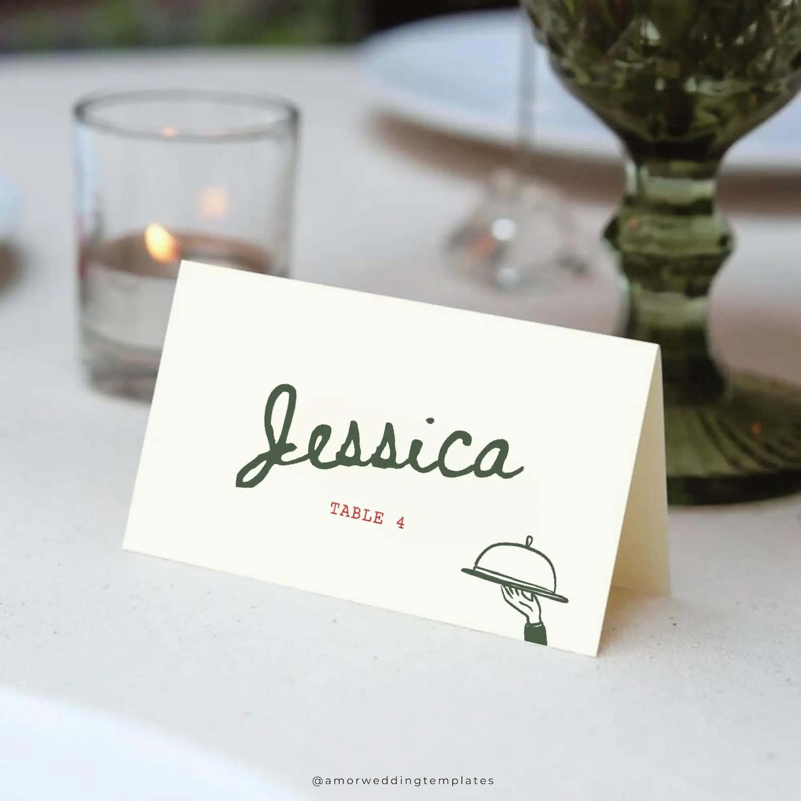 Wedding Table Place Cards Template Whimsical Place Name Cards Wedding ...