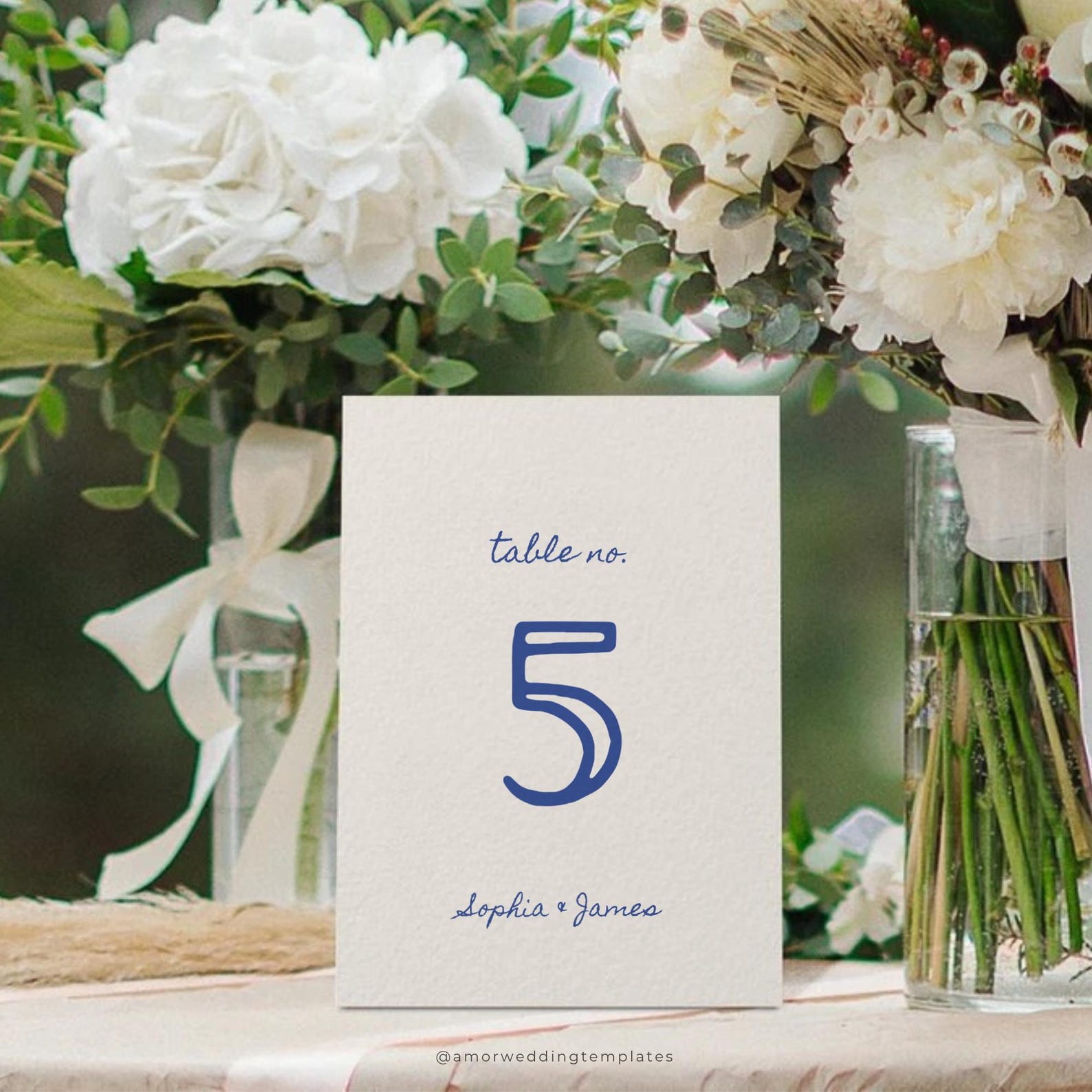 Handwritten Wedding Table Number Cards: Whimsical Decor (digital ...