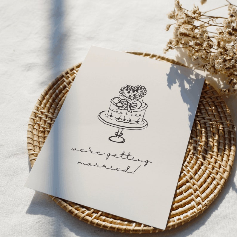 Handwritten Wedding Invitation Suite, Whimsical Wedding Invite, Hand ...