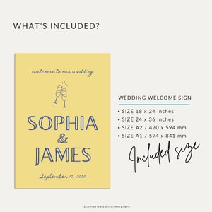 Wedding Welcome Sign Personalized Handwritten Welcome Sign Large ...
