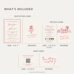 Handwritten Wedding Invitation Suite, Whimsical Wedding Invite, Hand ...