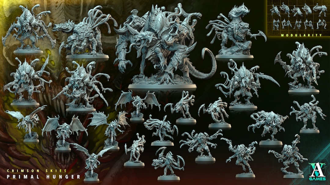 Crimson Skies Primal Hunger.8k,dnd Miniatures, Role Playing Game ...