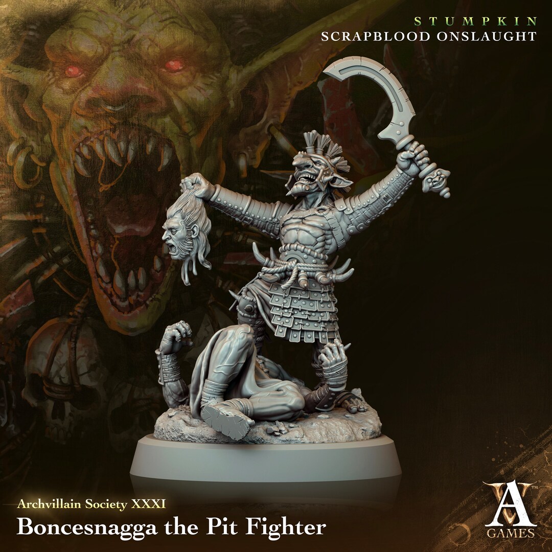Boncesnagga the Pit Fighter, Dnd Miniatures, Role Playing Game ...