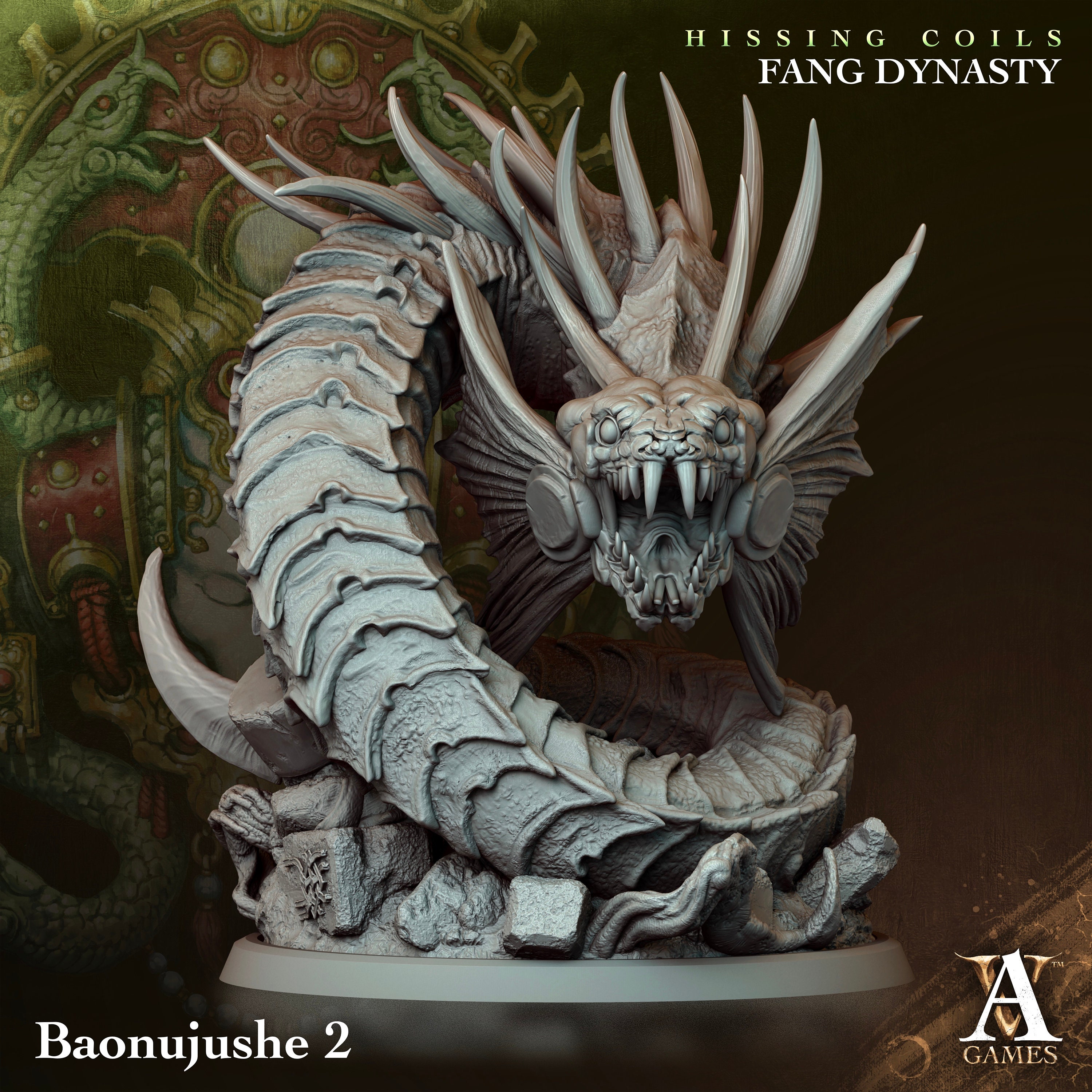 Baonujushe Pose2, Dragon, Hissing Coils Fang Dinasty, Role Playing Game ...