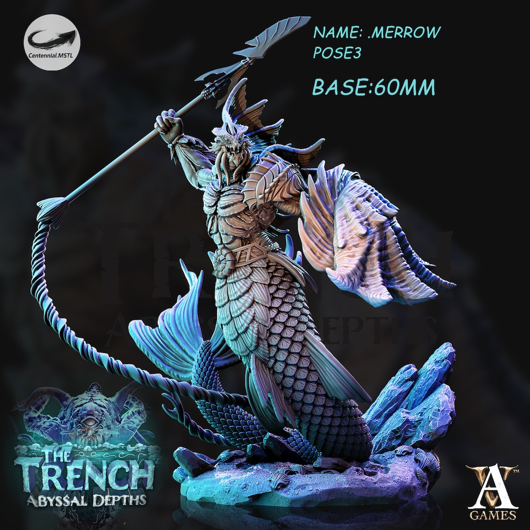 Merrows Pose3_the Trench Abyssal Depths, Giant Role Playing Game ...
