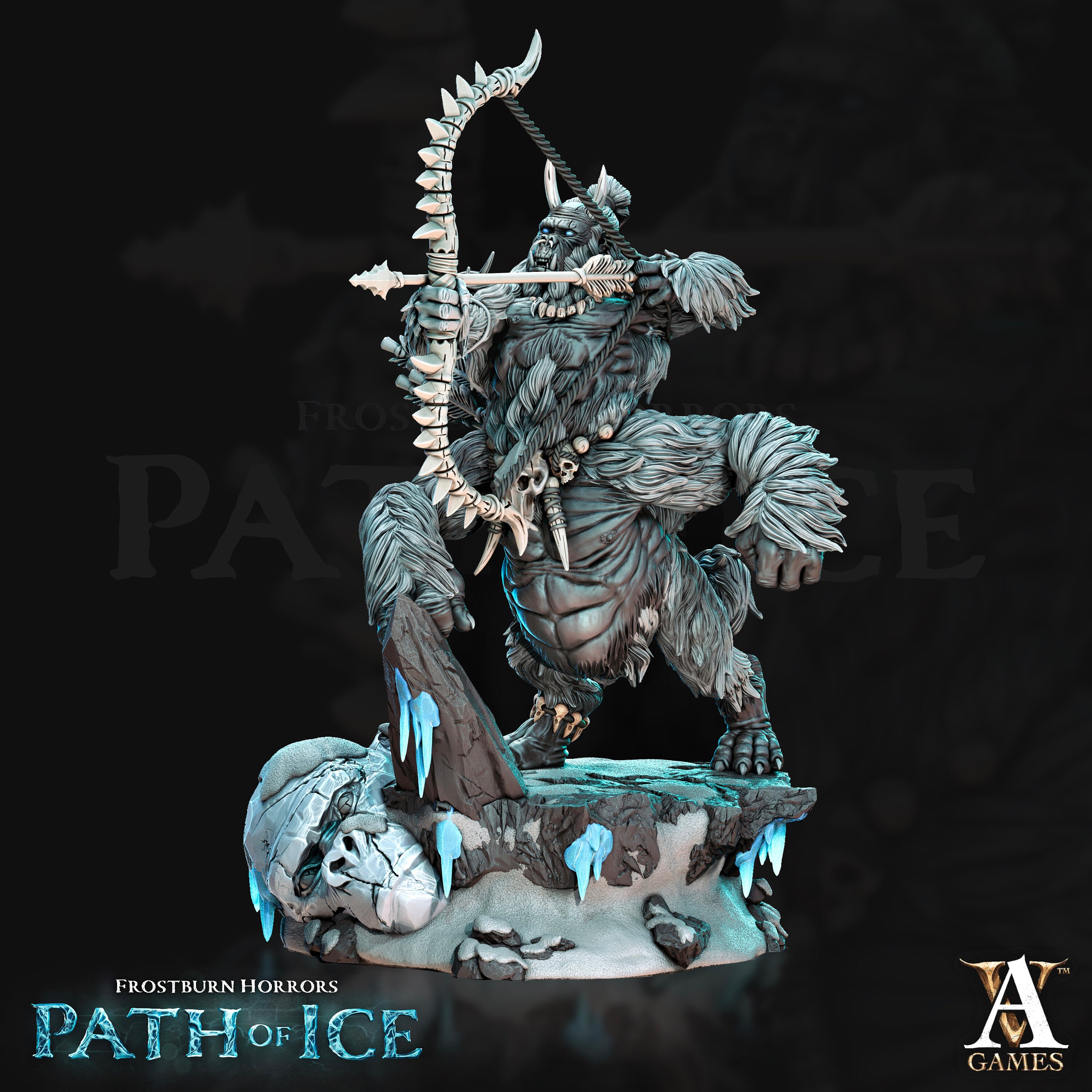Apalumi Pose1_frostburn Horrors Path of Ice, Giant Role Playing Game, Tabletop Miniature ...