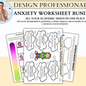 Anxiety Mega Bundle, Psychologist Resources, Therapy Worksheets, Mental ...