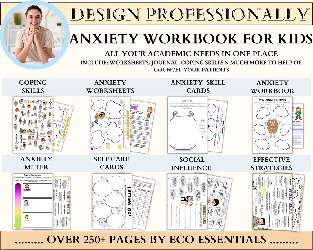 Anxiety Worksheet Journal, Therapist, Therapy, Anxiety Triggers ...