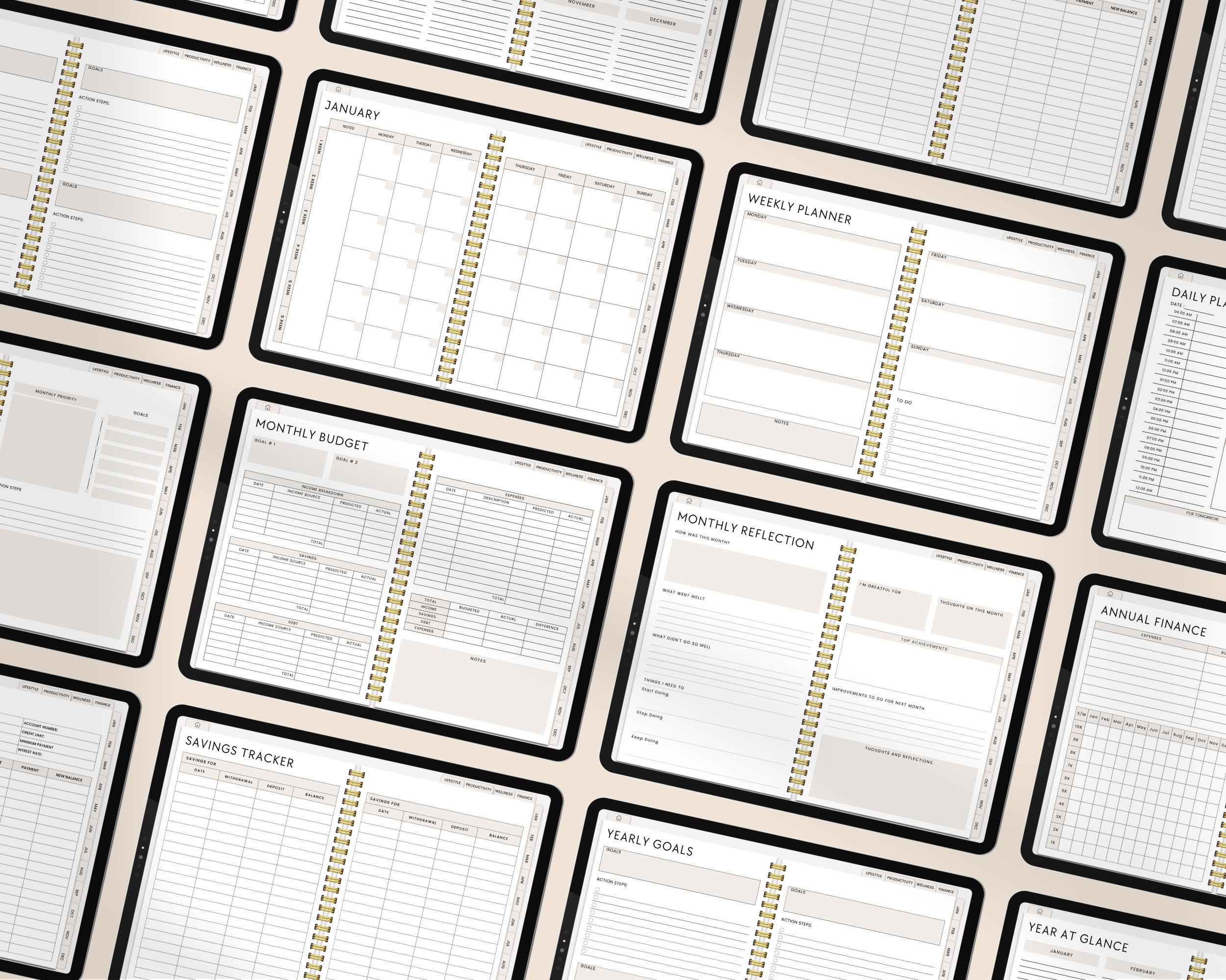 Ultimate Undated Life Planner, Undated Digital Planner, iPad Planner ...