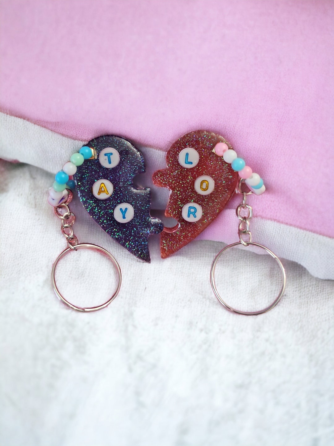 Taylor Swift Best Friend Friendship Bracelet Keychain Set - Etsy