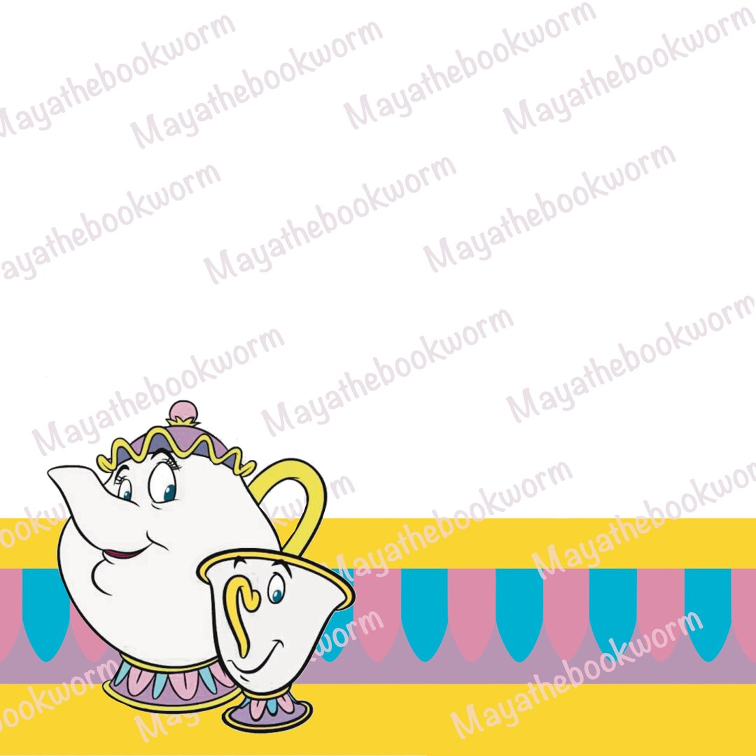 Be Our Guest Border Print - Seamless Cosplay Fabric Pattern - DIGITAL ...