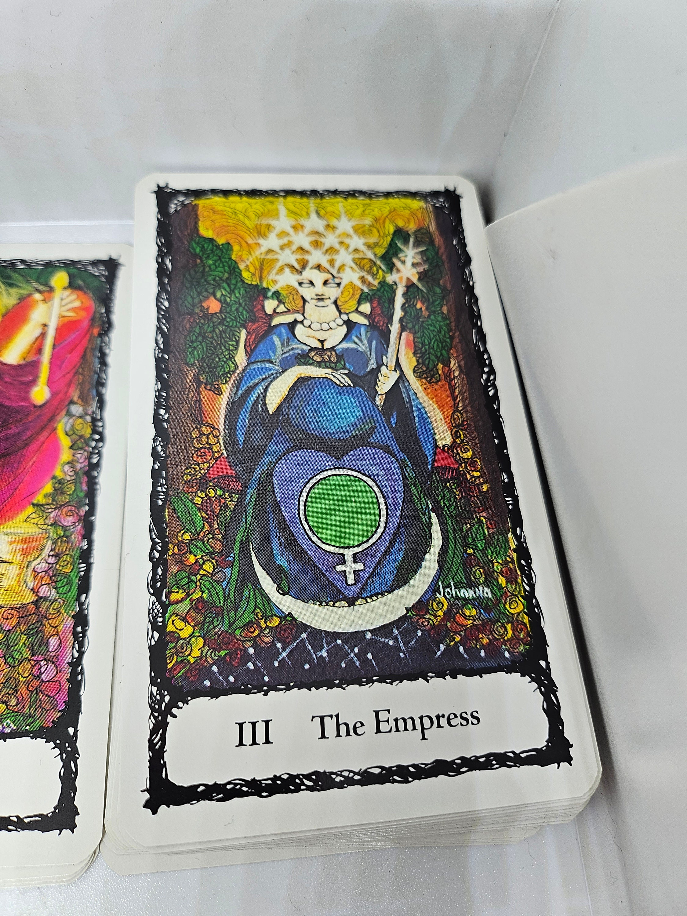 RARE Vintage Sacred Rose Tarot Deck 1982 Johanna Sherman Full Set W ...