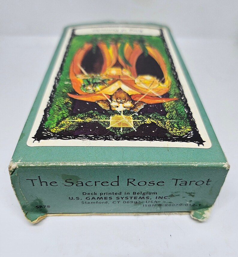 RARE Vintage Sacred Rose Tarot Deck 1982 Johanna Sherman Full Set W ...