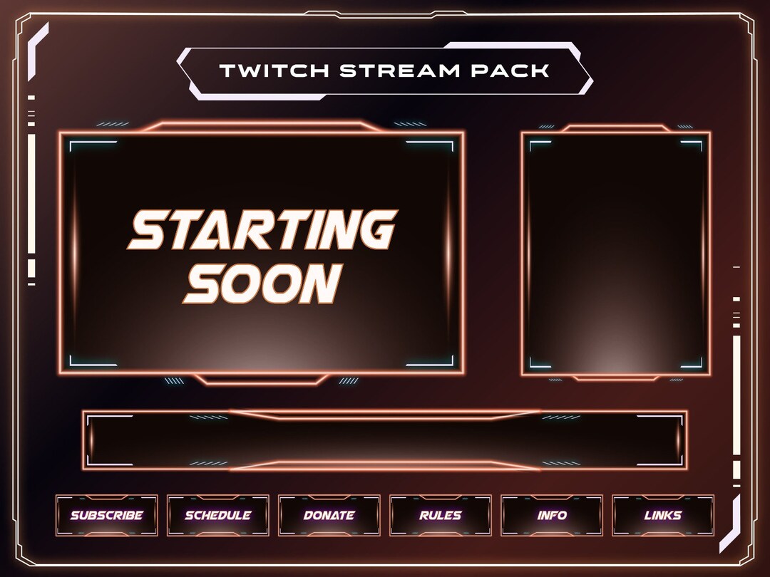 Twitch Overlay Package , Twitch Overlay Animated Overlay , Coffe ...