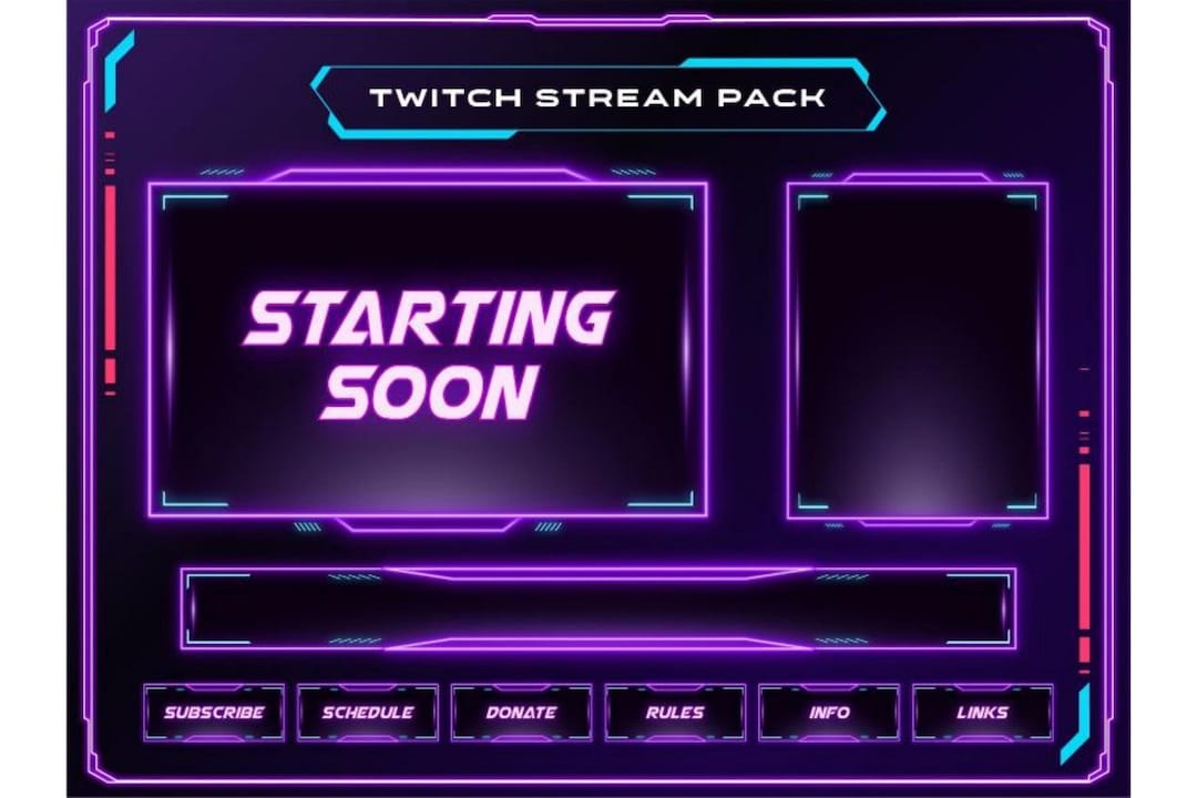 Twitch Overlay Animated Streams, Overlay Webcam Overlay Twitch Panel ...
