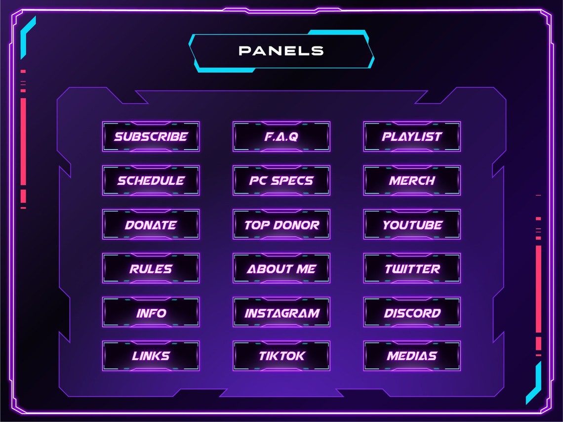 Twitch Overlay Animated Streams, Overlay Webcam Overlay Twitch Panel ...