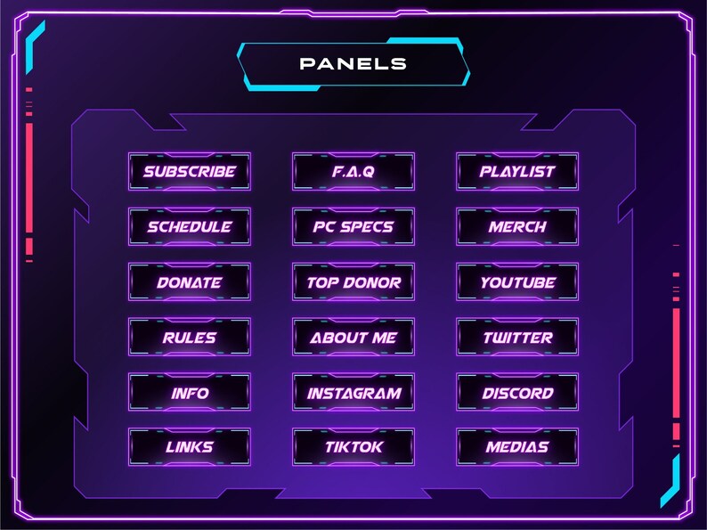 Twitch Overlay Animated Streams, Overlay Webcam Overlay Twitch Panel ...