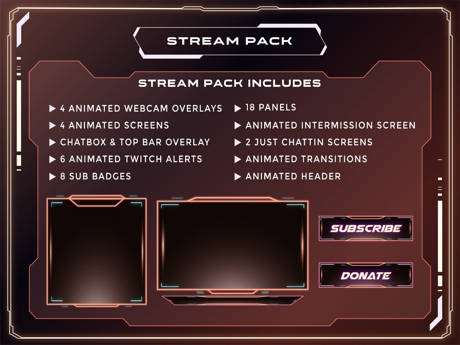 Twitch Overlay Package, Twitch Overlay Static Overlay, Coffe Overlay ...