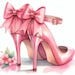 Watercolor High Heels Clipart Bundle Pink High Heels Clip Art Womens ...