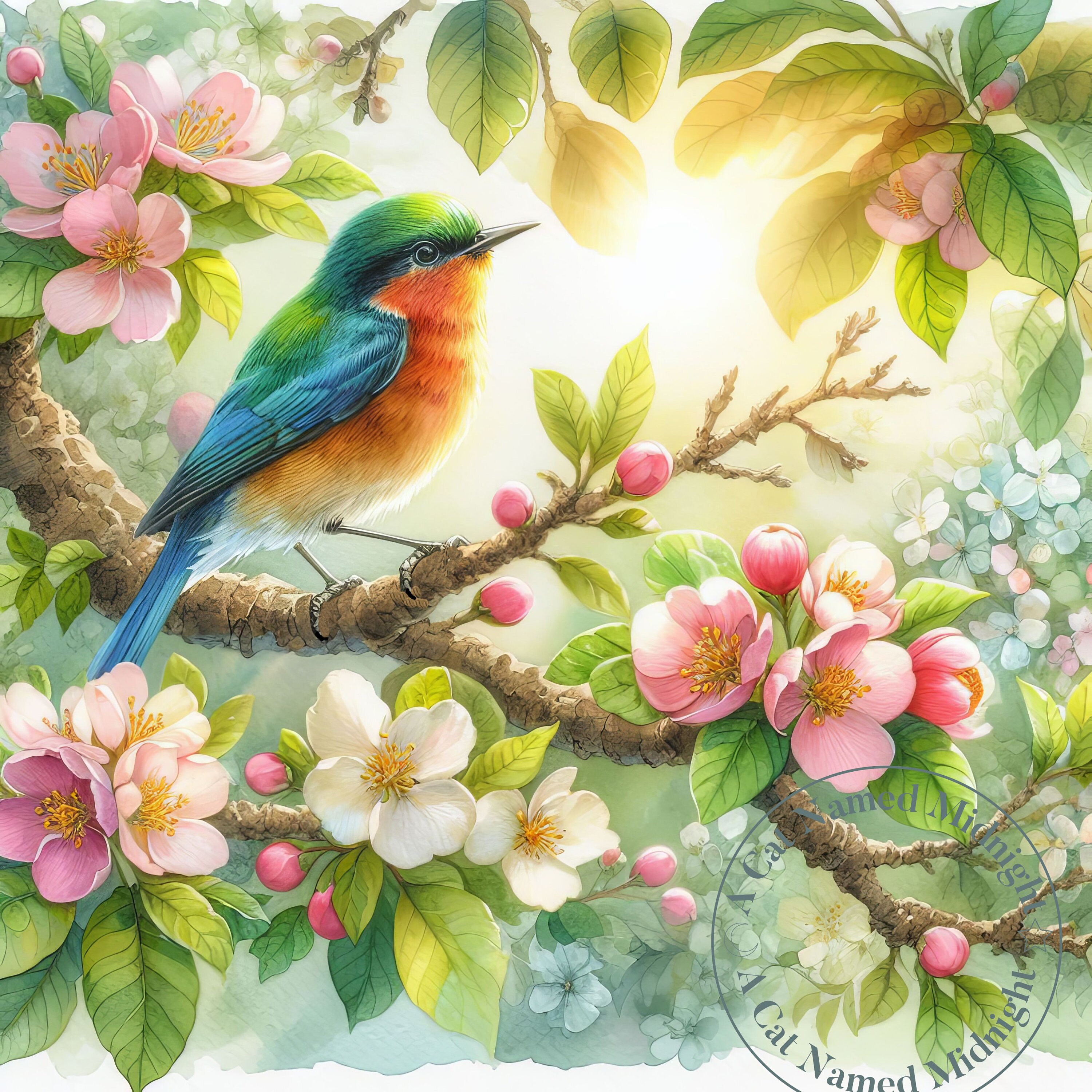 Wild Bird Paintings Clipart 12 Images Watercolor Bird Pattern Clip Art ...