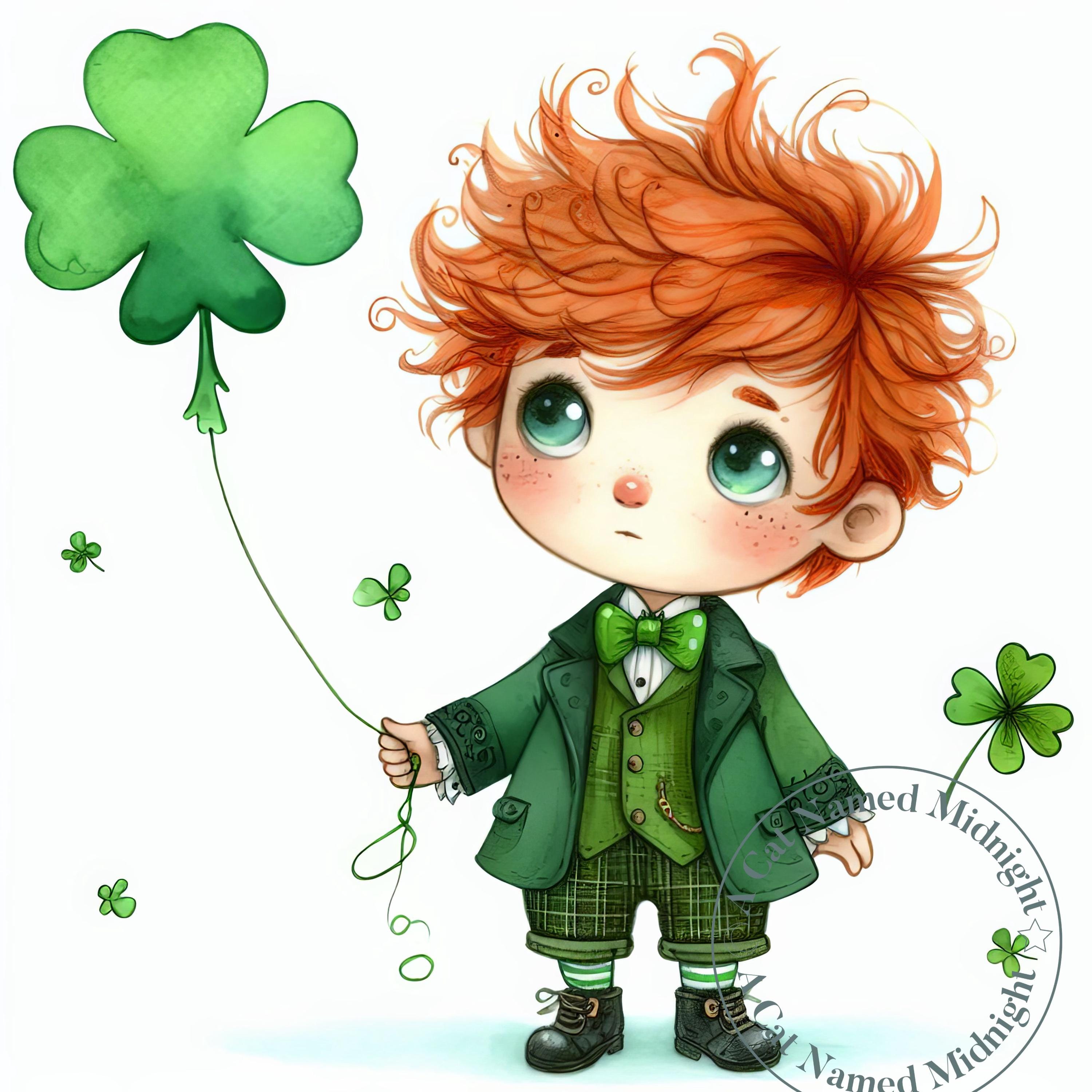Cute Leprechaun Boy Clipart 13 JPG Whimsical St. Patrick's Day Clip Art ...