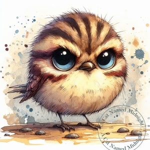 10 Grumpy Birds Clip Art Images Bundle Crazy Birds Whimsical Birds ...