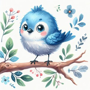 Watercolor Bird Clipart Watercolor Cute Little Birds Clip Art Easter ...