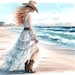 Coastal Cowgirl on the Beach 13 Clipart Beach Cow Girl Clipart Bundle ...