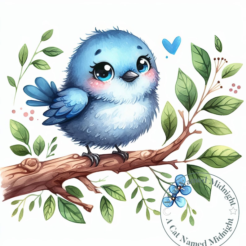 Watercolor Bird Clipart Watercolor Cute Little Birds Clip Art Easter ...