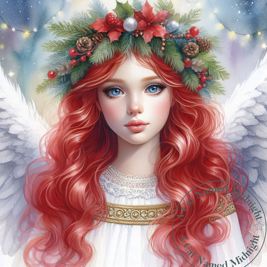 Christmas Angel Clipart 11 JPG Angels Watercolor Clipart Xmas Angels ...