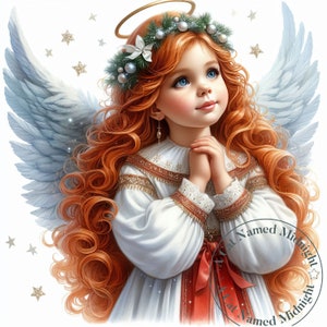 Christmas Angel Clipart 11 JPG Angels Watercolor Clipart Xmas Angels ...