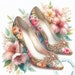 10 Watercolor High Heels Clipart Bundle Floral High Heels Clip Art ...