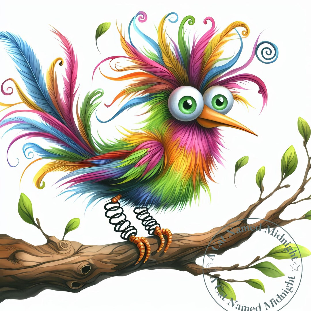 Quirky Bird Clipart 15 High Quality Jpgs Silly Birds Clip Art Bundle ...